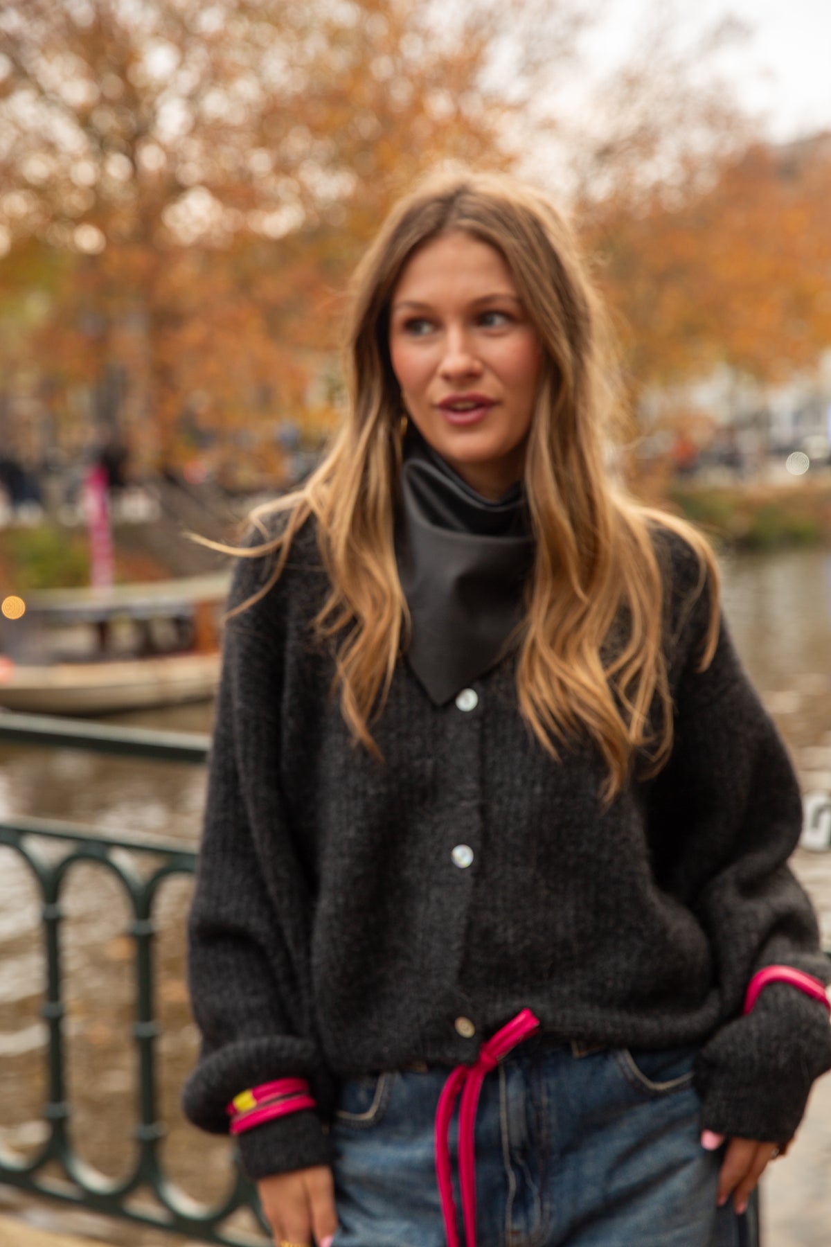 Canal Scarf – Black & Cord – Slingher